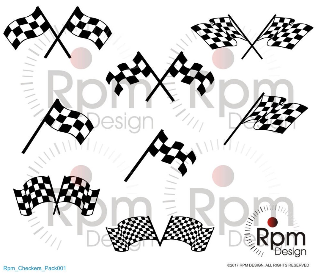 Racing SVG, Checkered Flag SVG File, Cuttable SVG, Checker Flag, Racing ...