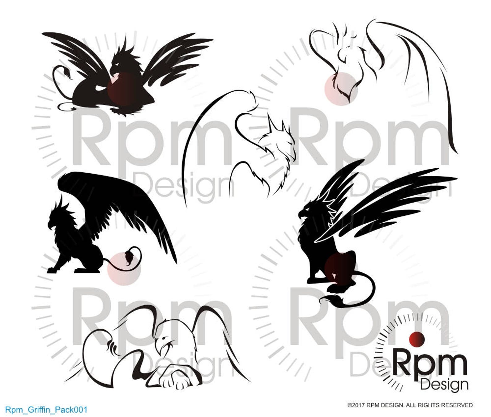 Griffin SVG File Griffon SVG Fantasy Dungeons & Dragons - Etsy