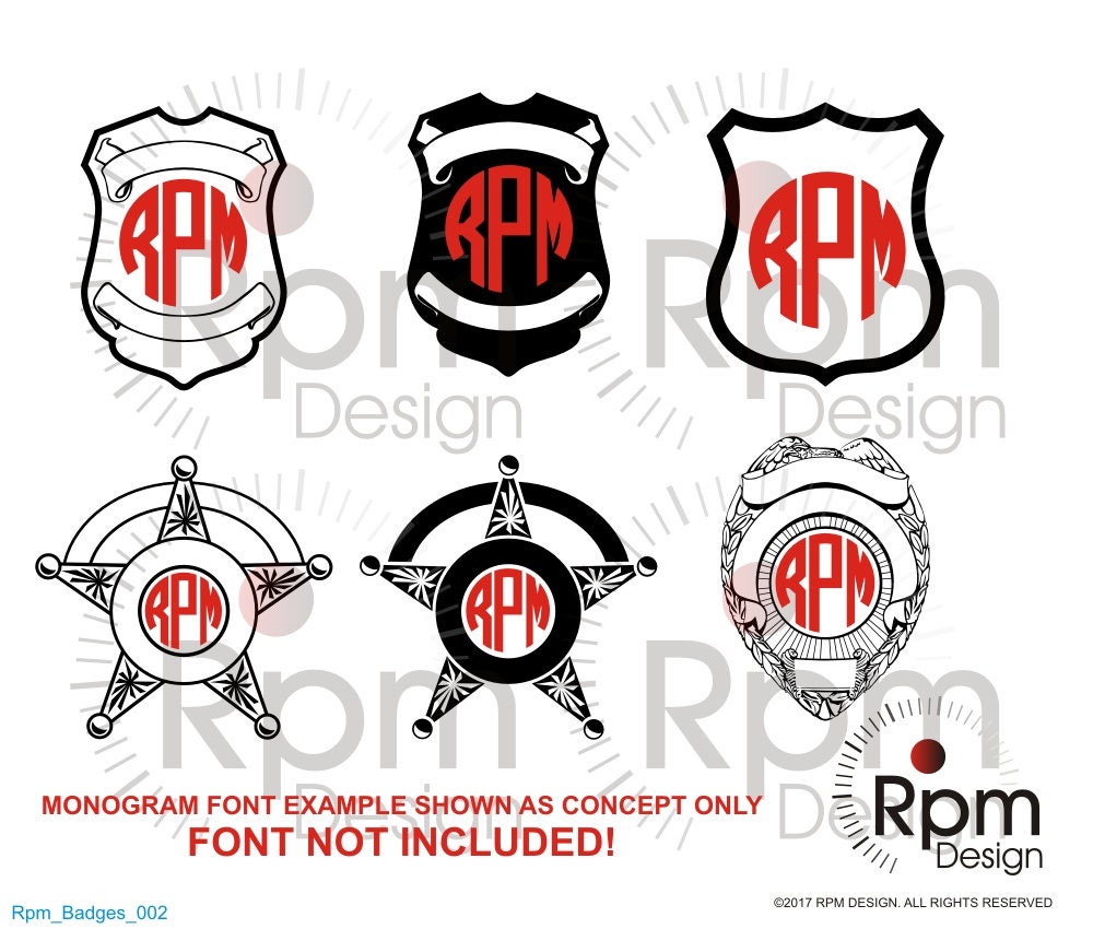 Police Badge SVG File, Police Badge Cut, Police Cut, Police SVG ...