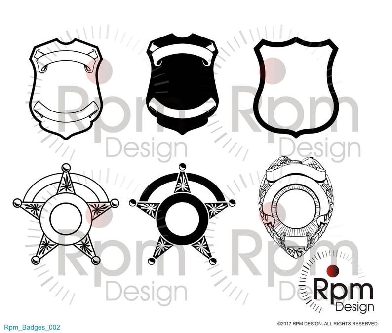 Police Badge SVG File, Police Badge Cut, Police Cut, Police SVG ...