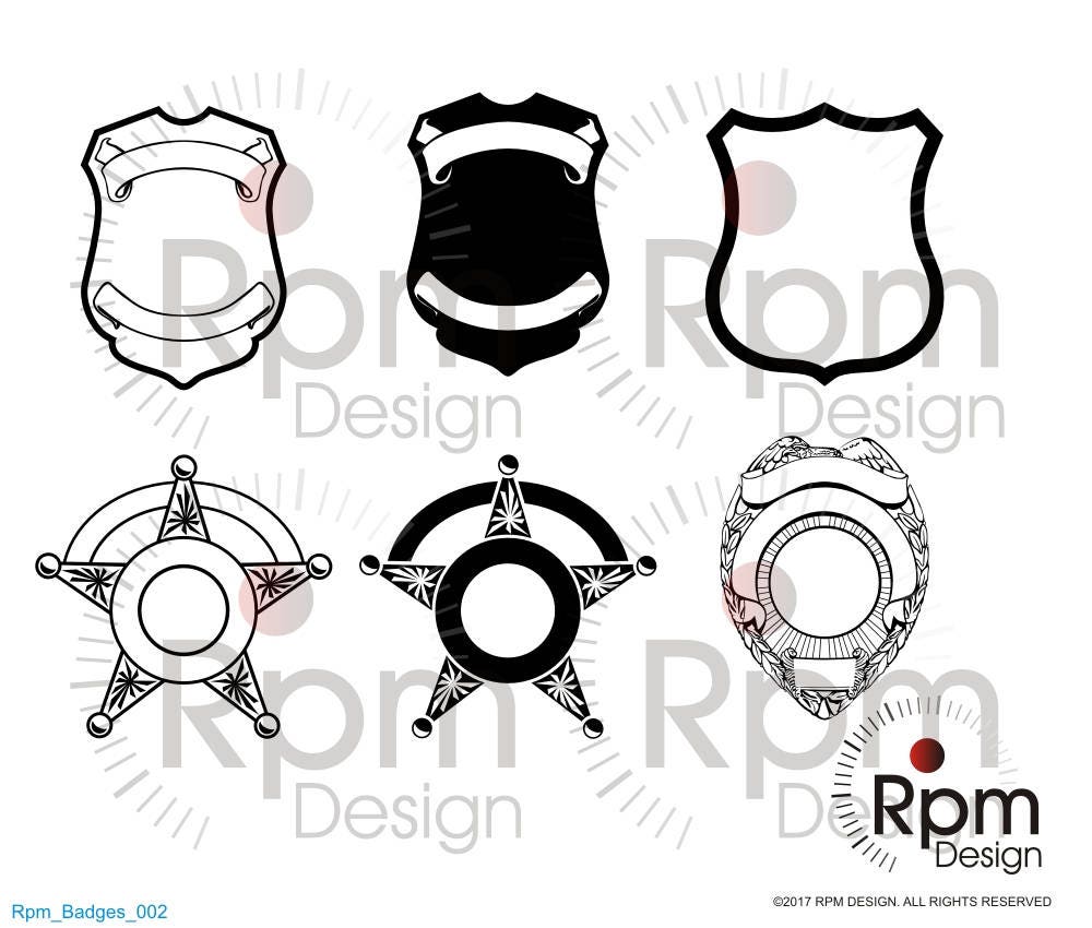 Police Badge SVG File, Police Badge Cut, Police Cut, Police SVG ...