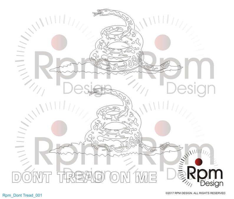 Don't Tread on Me SVG Files, Gadsden SVG, Gadsden Flag SVG, Don't Tread ...