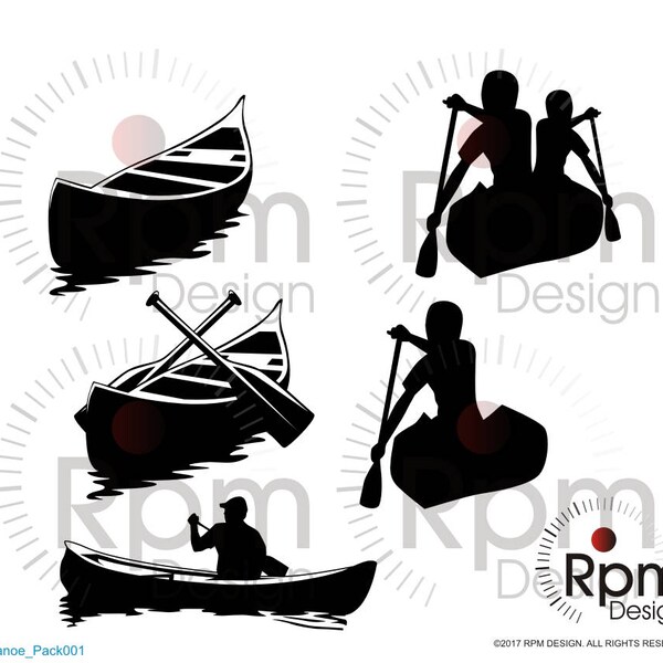 Canoe Svg - Etsy