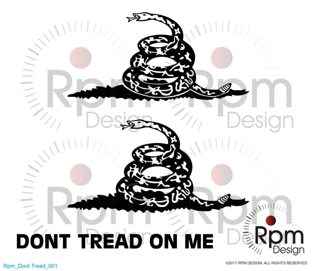 Don't Tread on Me SVG Files, Gadsden SVG, Gadsden Flag SVG, Don't Tread ...