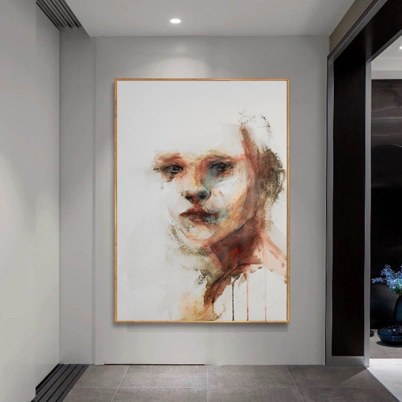 Remnant | Large Expressive Watercolor Art | Large Digital Download ...