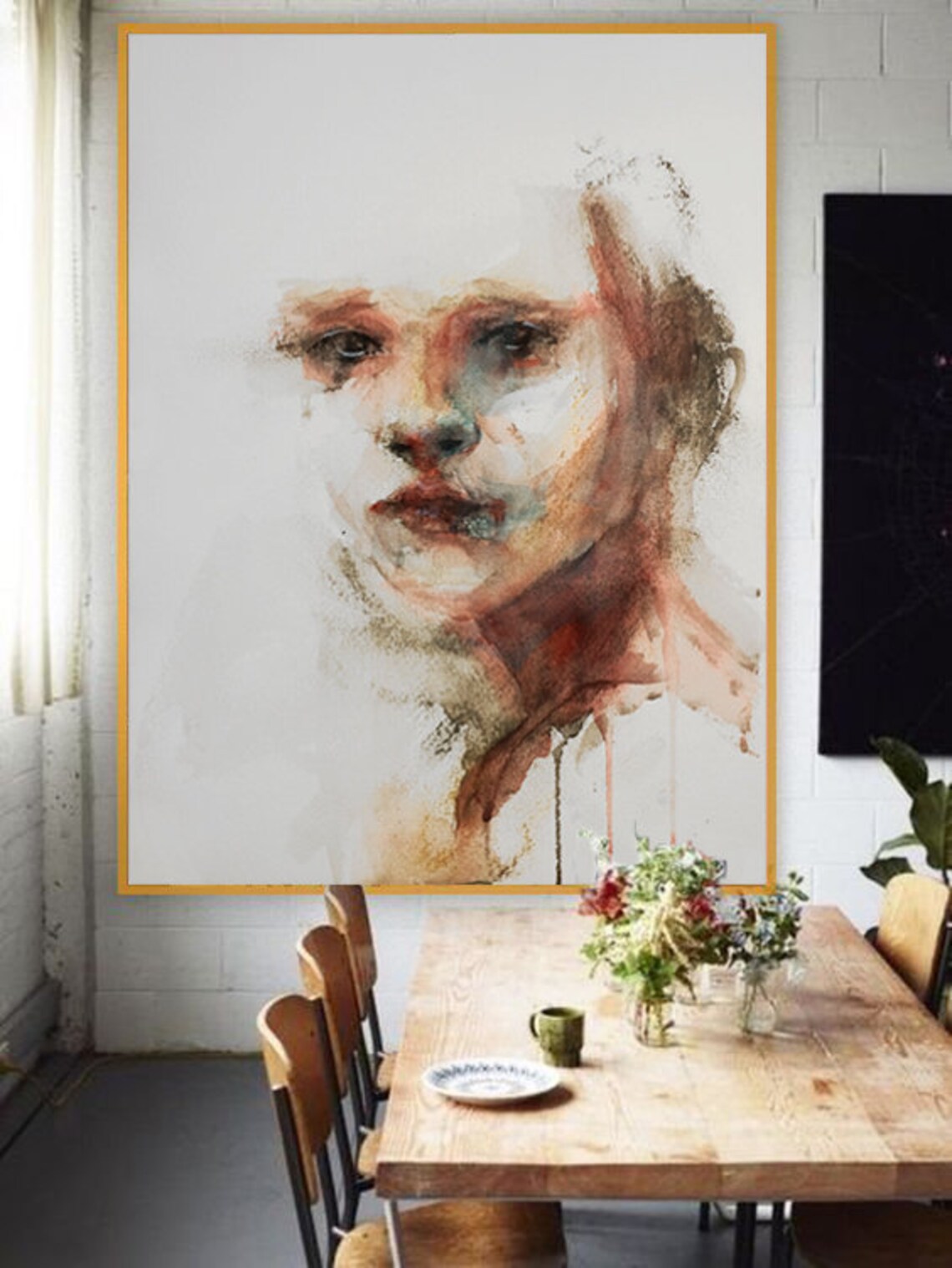 Remnant | Large Expressive Watercolor Art | Large Digital Download ...