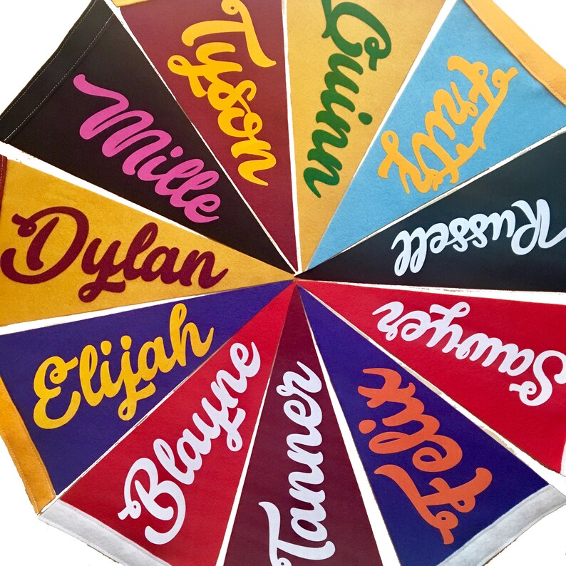 Custom Name Pennant | Etsy