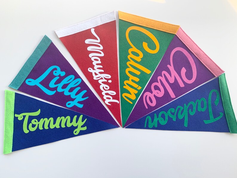 Custom Name Pennant | Etsy