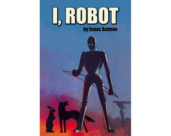 I, Robot by Isaac Asimov. Book Cover Art Print - Etsy