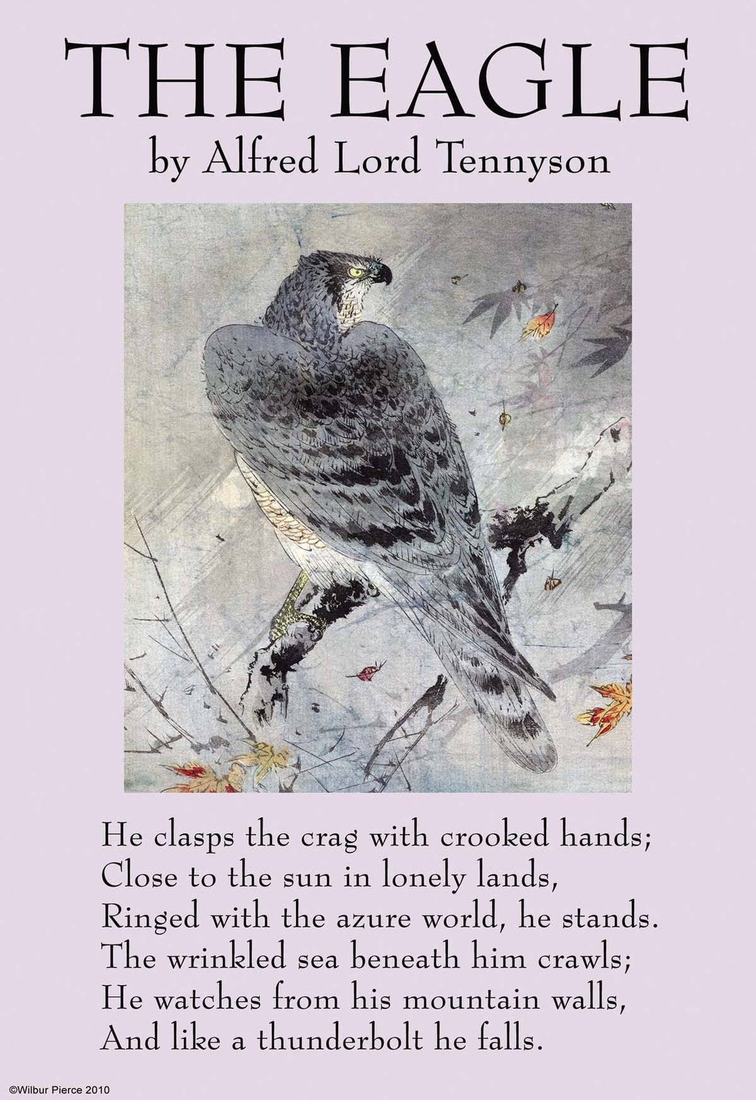 The Eagle (alfred Lord Tennyson) - Canvas Art Print - Etsy