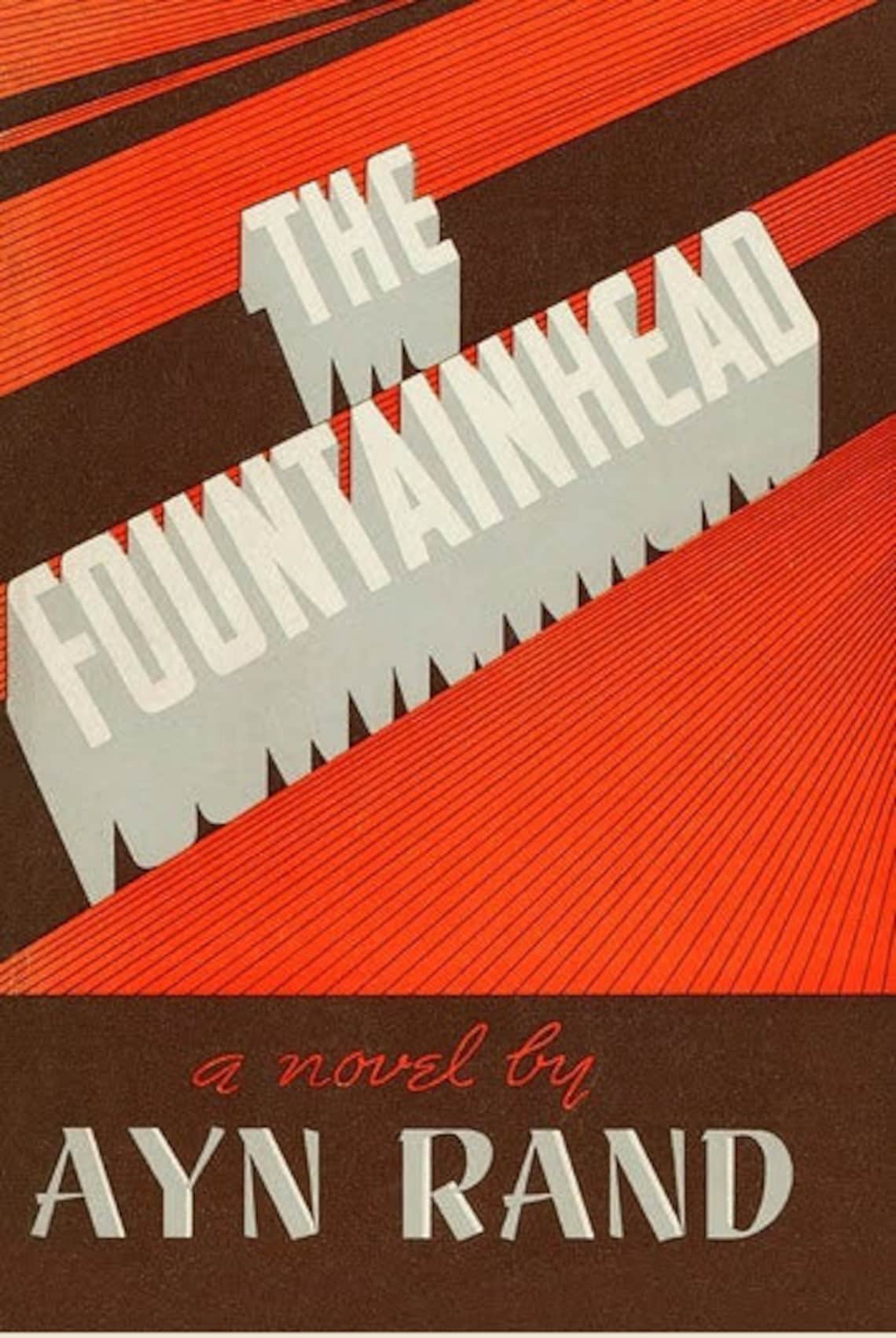 The Fountainhead (ayn Rand) - Canvas Art Print - Etsy