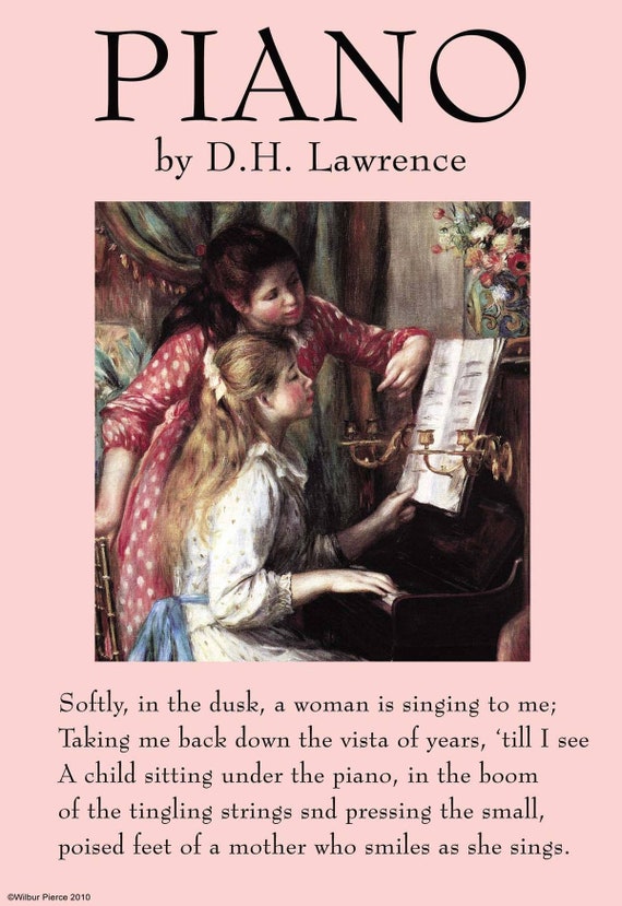 Piano D. H. Lawrence Canvas Art Print - Etsy