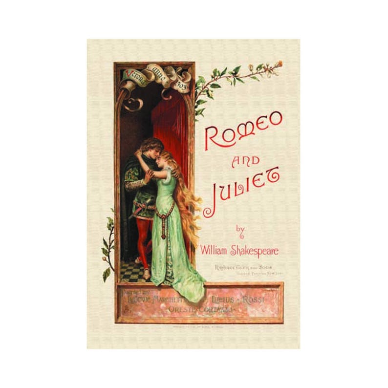 Romeo and Juliet (william Shakespeare) - Canvas Art Print - Etsy