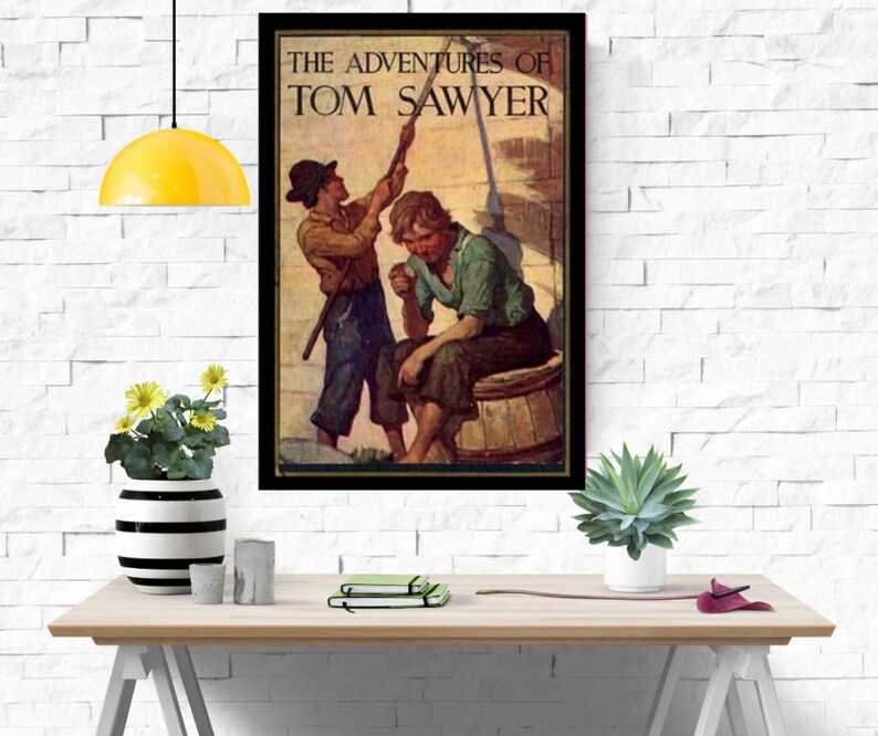 The Adventures of Tom Sawyer (mark Twain) - Canvas Art Print - Etsy