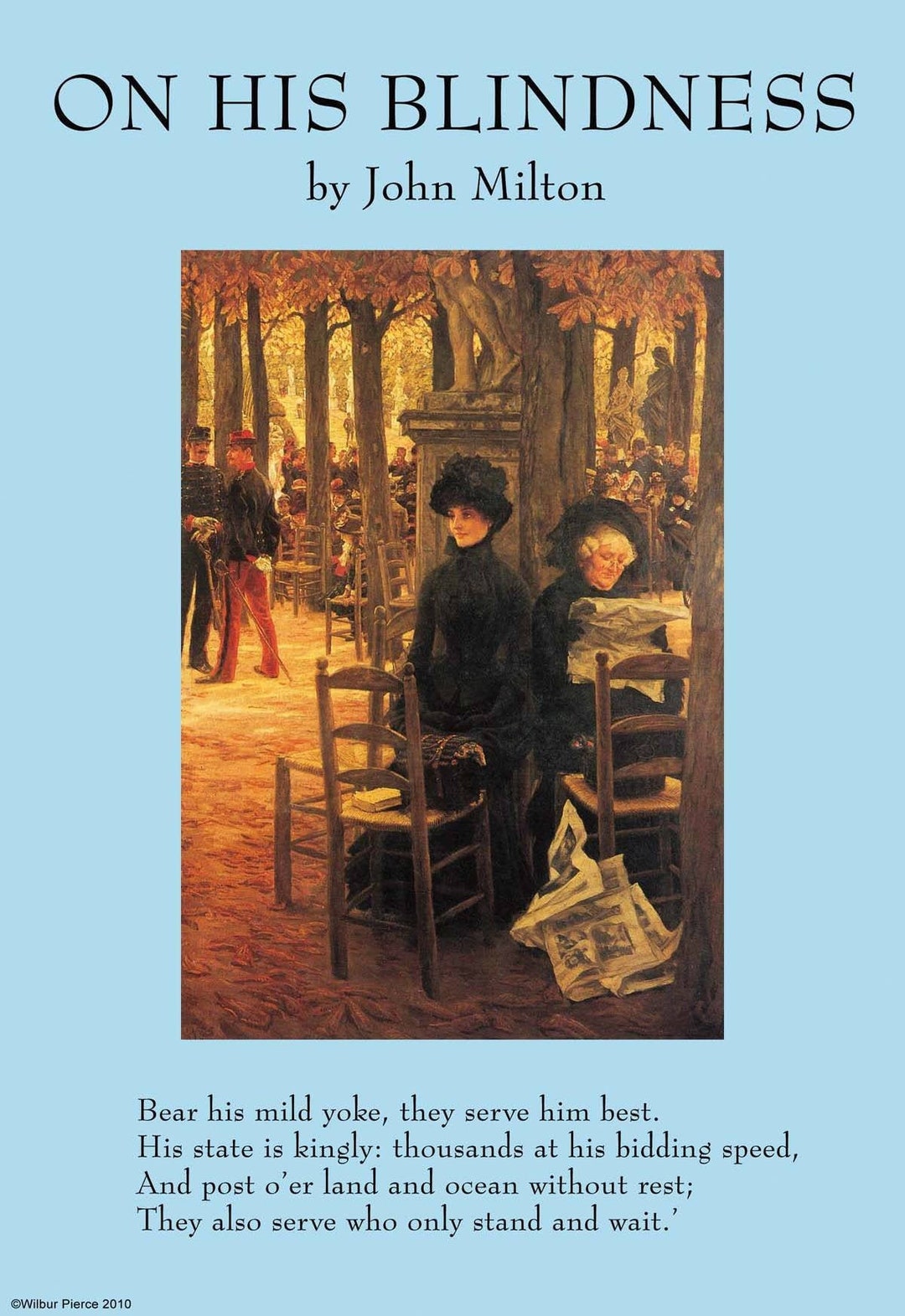 On His Blindness (john Milton) - Canvas Art Print - Etsy