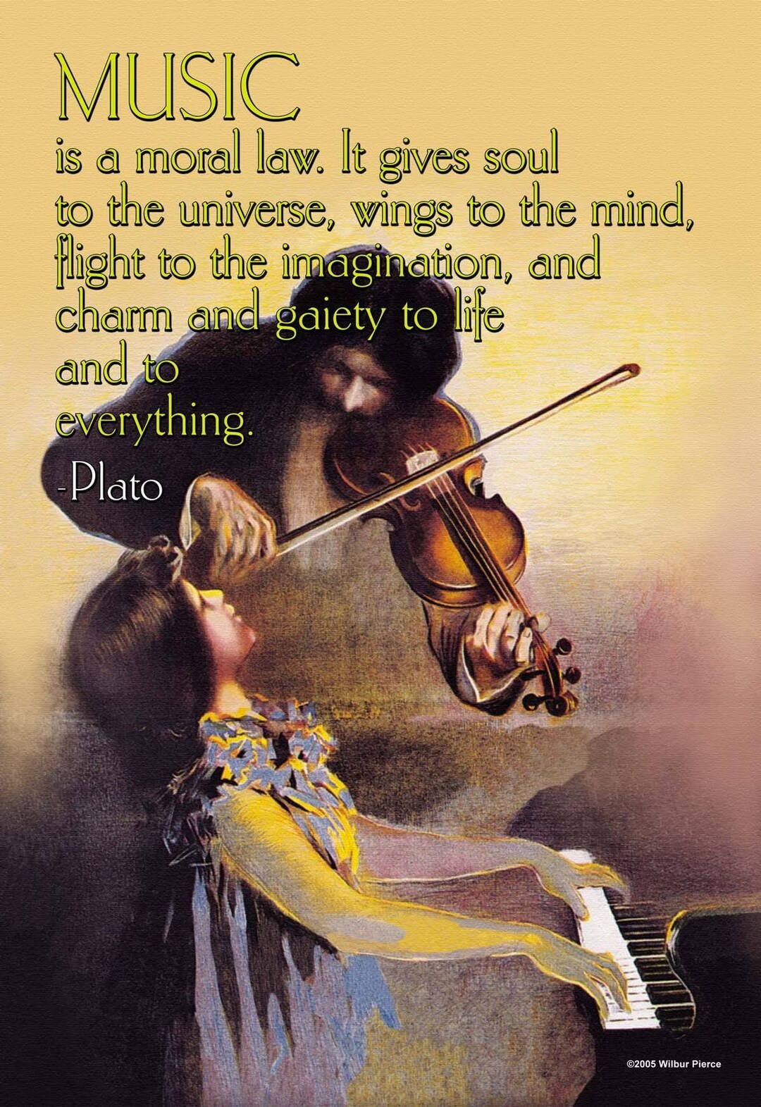 Music is A Moral Law (plato) - Canvas Art Print - Etsy