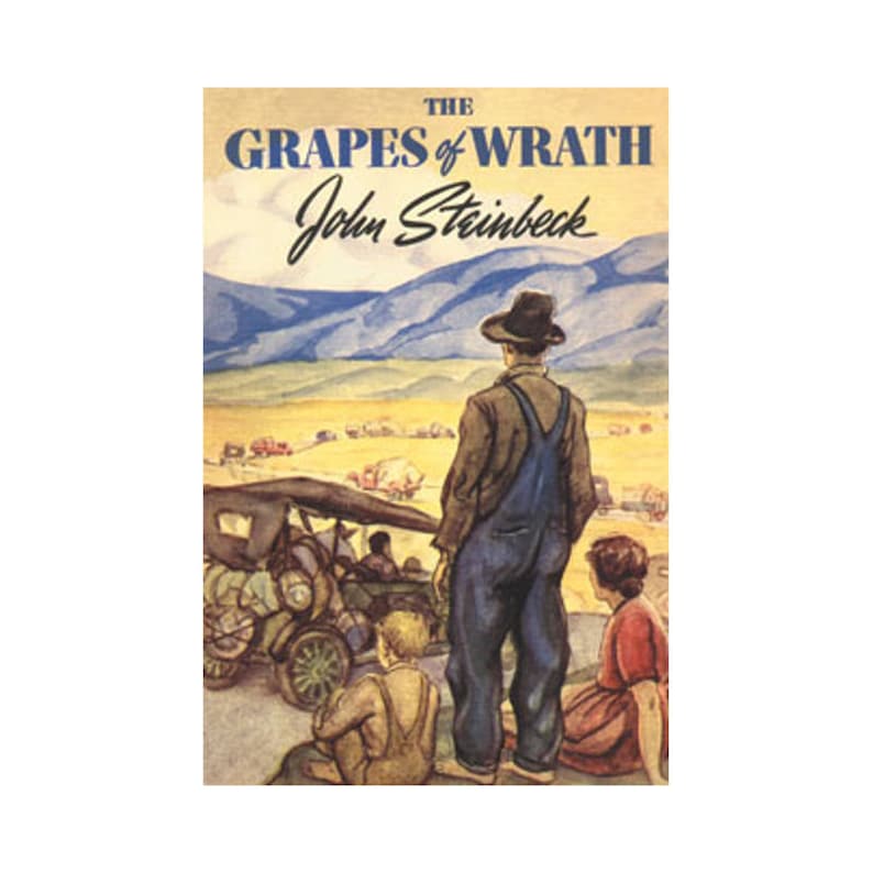 The Grapes of Wrath ( John Steinbeck ) Canvas Print - Etsy