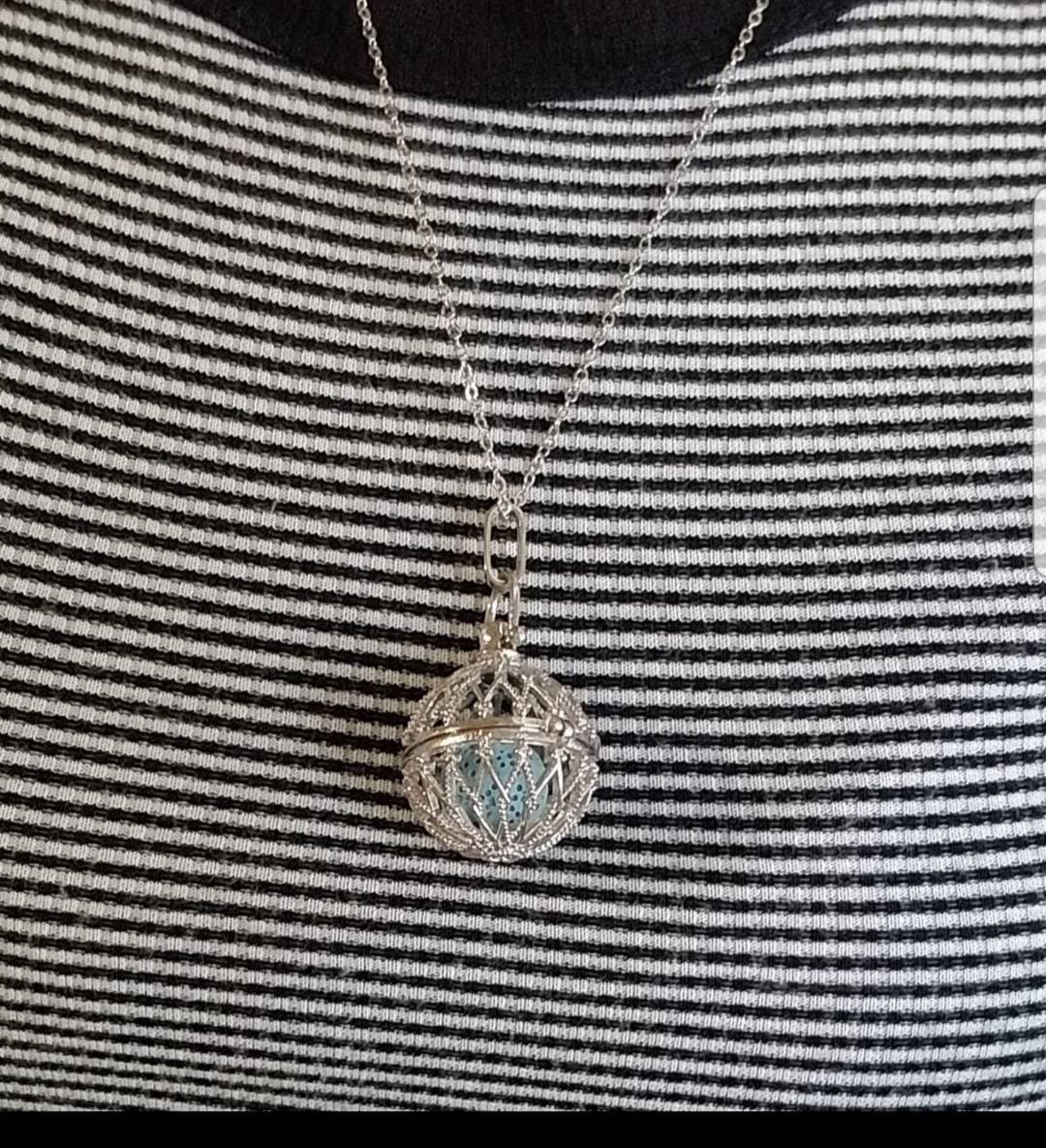 Oil Diffuser Pendant | Lava Stone| Volcanic Stone | Gift for Her ...