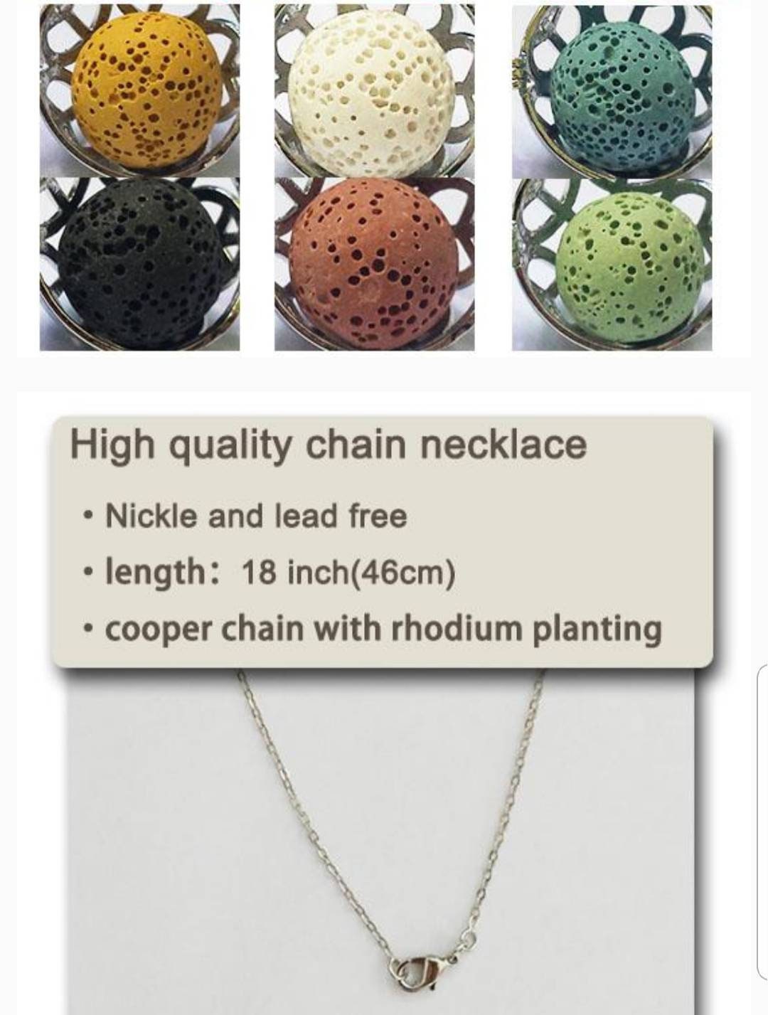 Oil Diffuser Pendant | Lava Stone| Volcanic Stone | Gift for Her ...