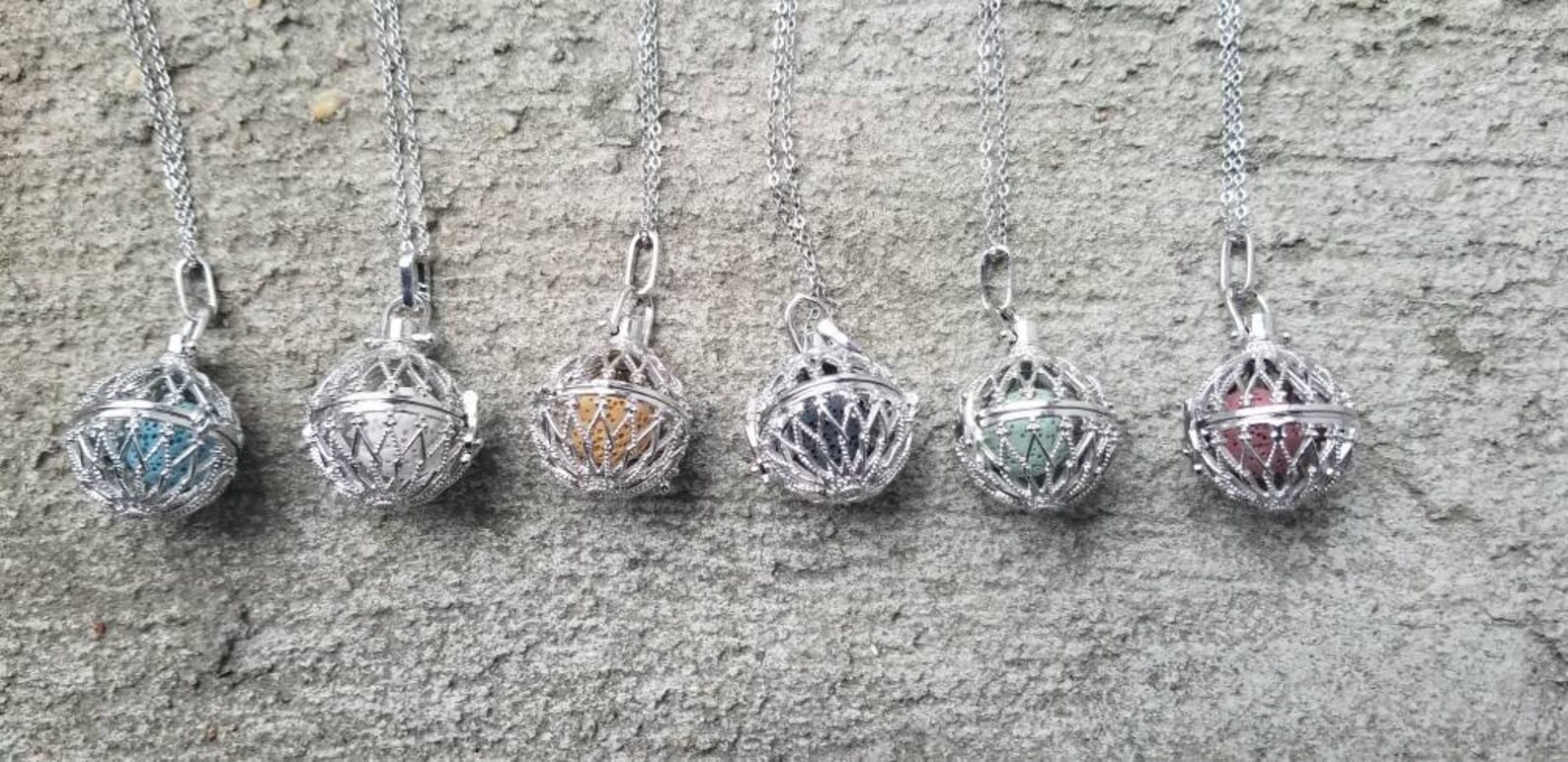 Oil Diffuser Pendant | Lava Stone| Volcanic Stone | Gift for Her ...