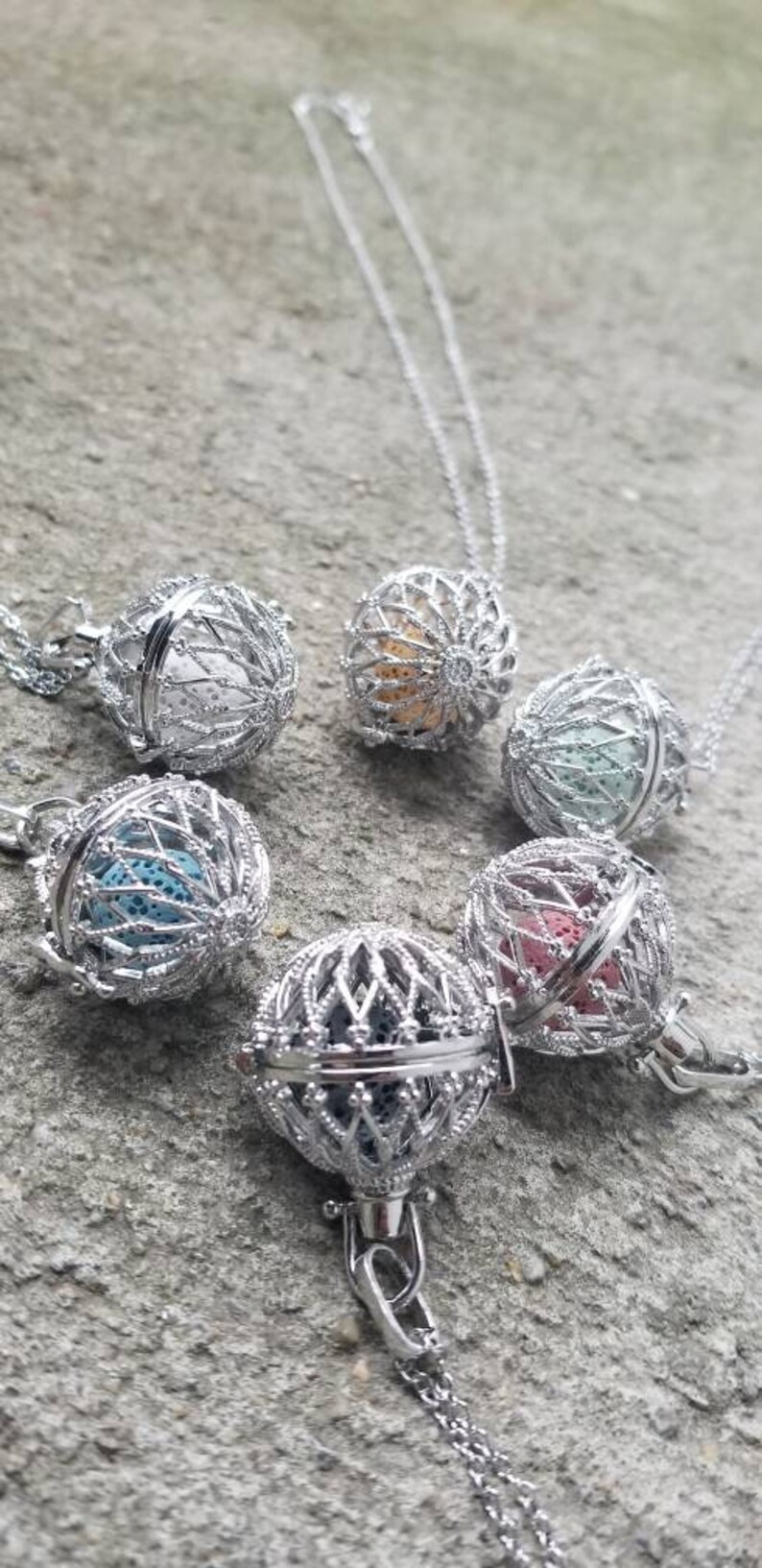 Oil Diffuser Pendant | Lava Stone| Volcanic Stone | Gift for Her ...