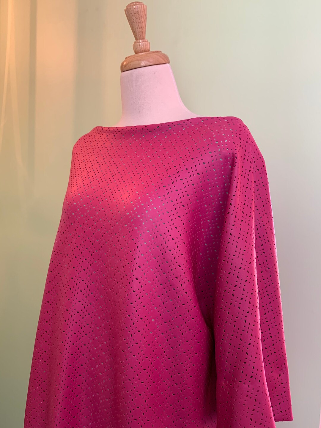 Fuchsia Faux Leather Sheath - Etsy