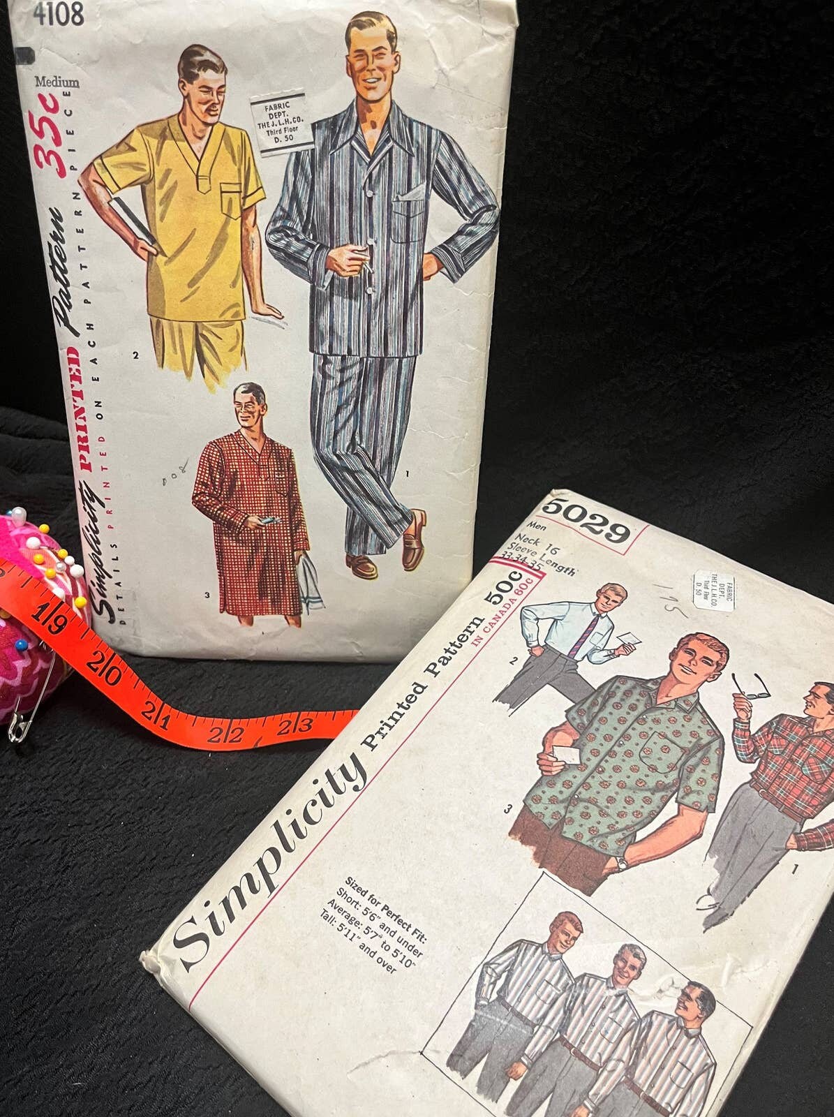 Simplicity Men's Vintage '50s'60s Patterns 4108 - Etsy