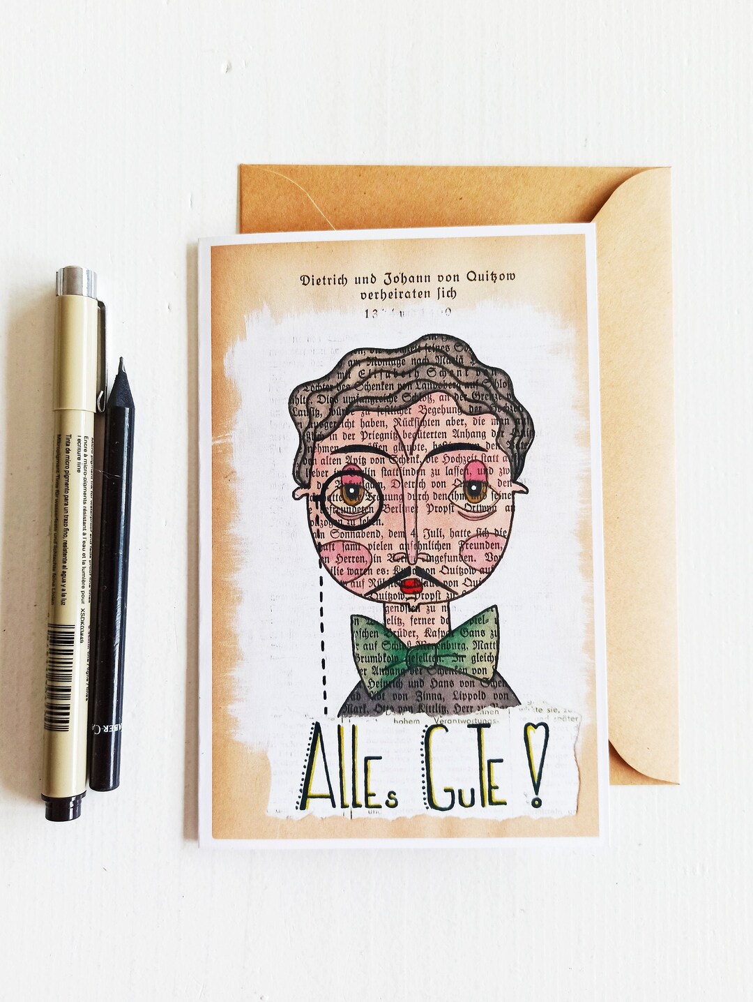 Congratulations Card/all the Happy/folding Card/watercolor Painting - Etsy