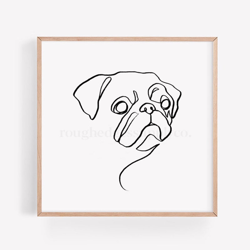 Pug Dog Art - Etsy