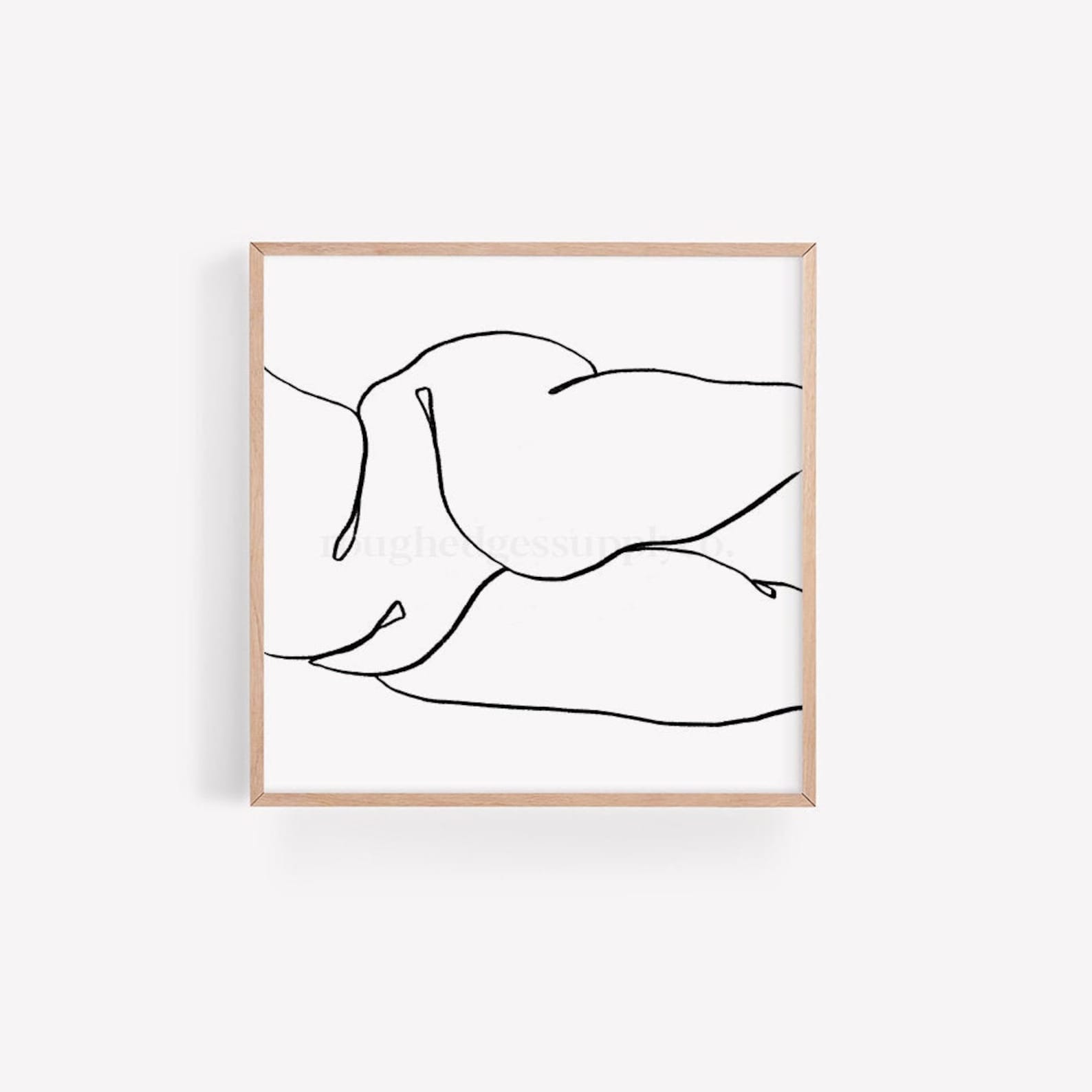 Body Positive Line Art Plus Size Female Art Print Minimalist - Etsy