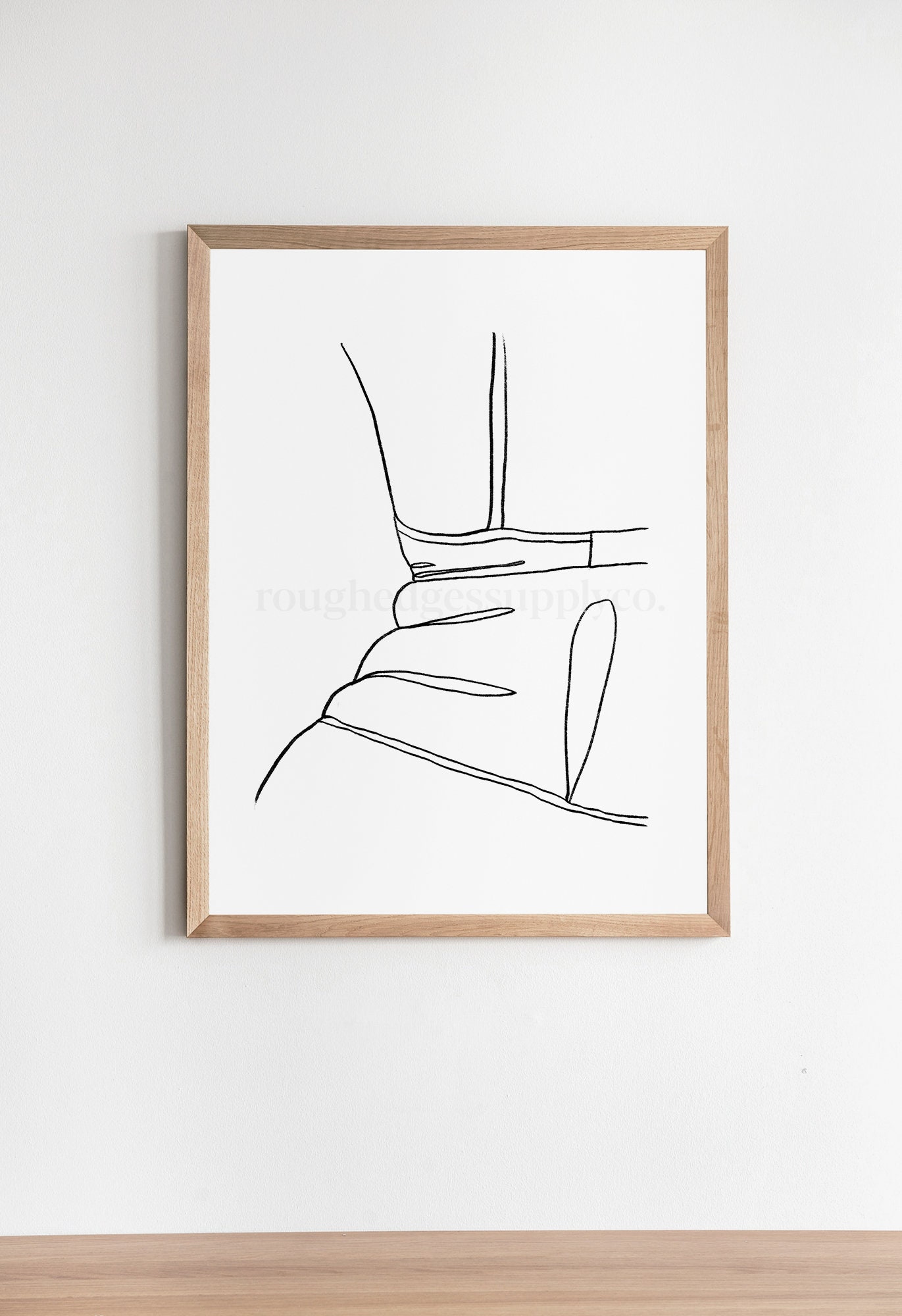 Body Positive Line Art Female Figure Art Print Minimalist | Etsy