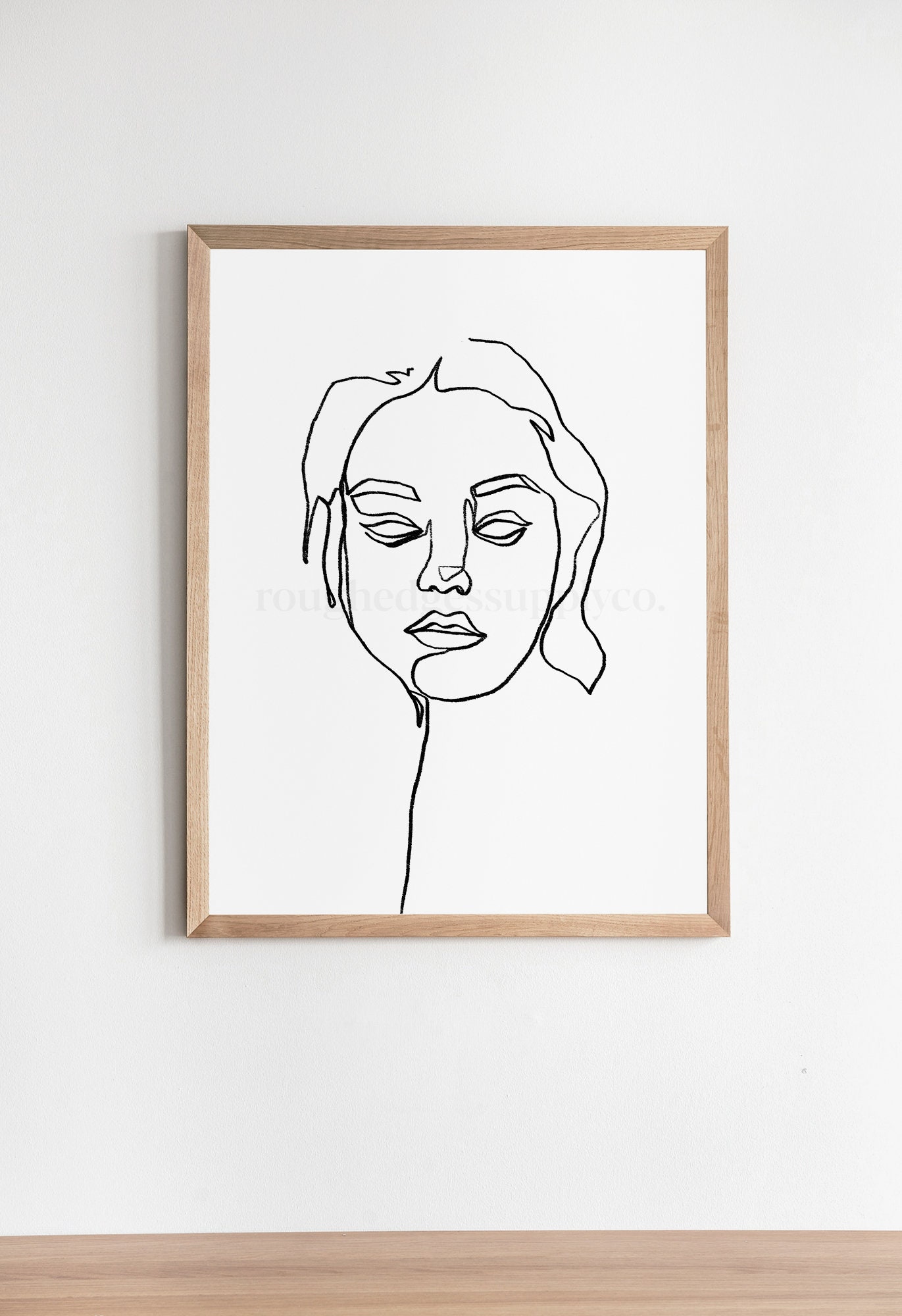 Abstract Woman Female Portrait Female Figure Minimalist | Etsy