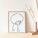 Black Woman Portrait Line Drawing African American Woman Line - Etsy
