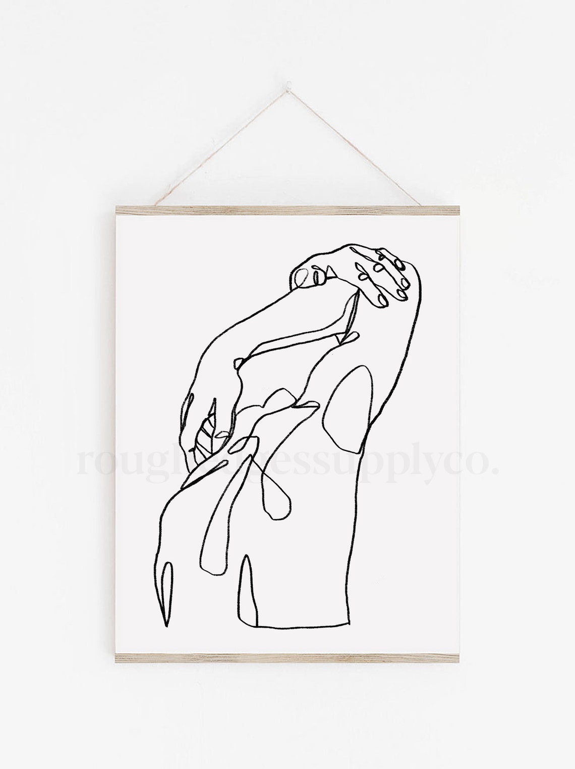 Abstract Male Figure Line Art Nude Line Drawing Naked Man - Etsy