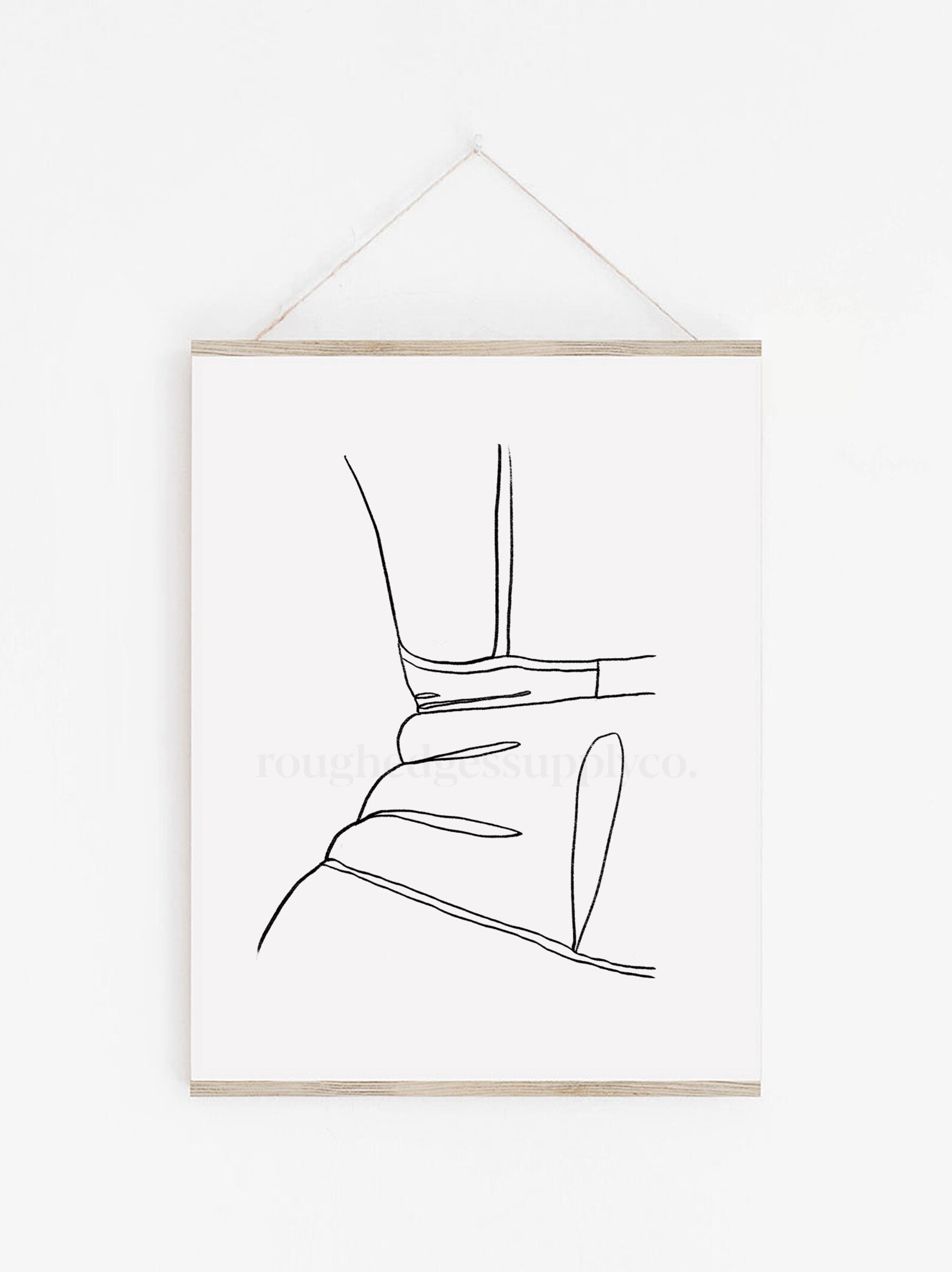 Body Positive Line Art Female Figure Art Print Minimalist | Etsy