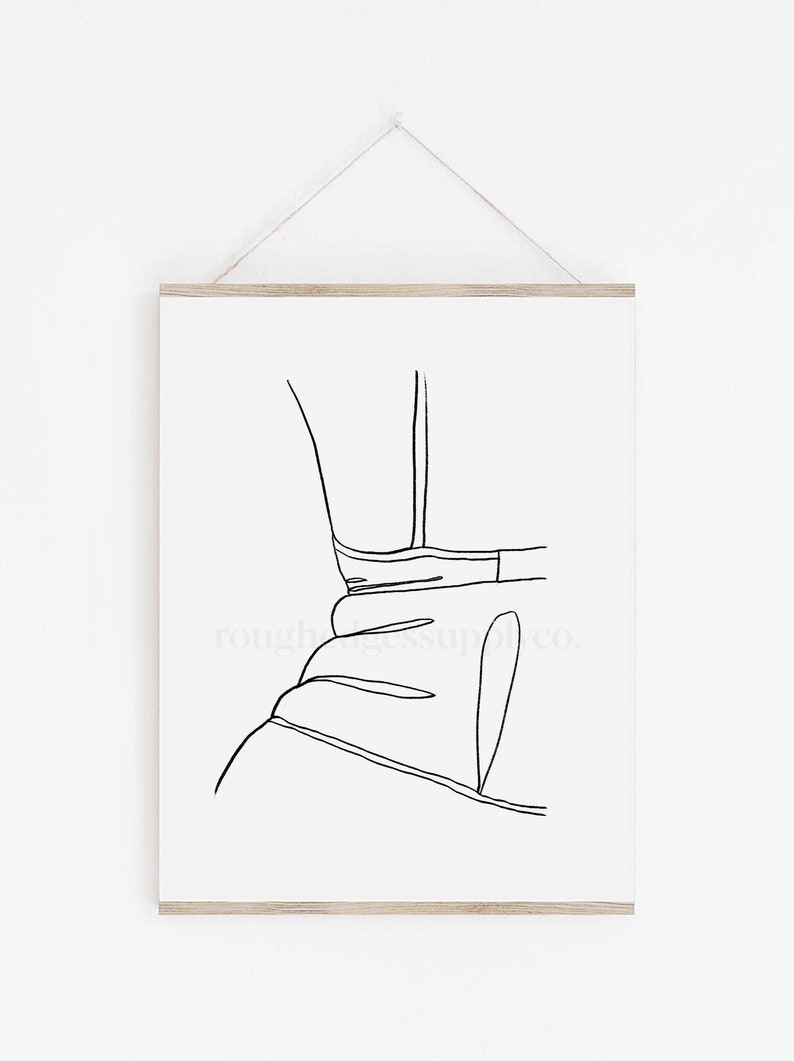 Body Positive Line Art Female Figure Art Print Minimalist - Etsy