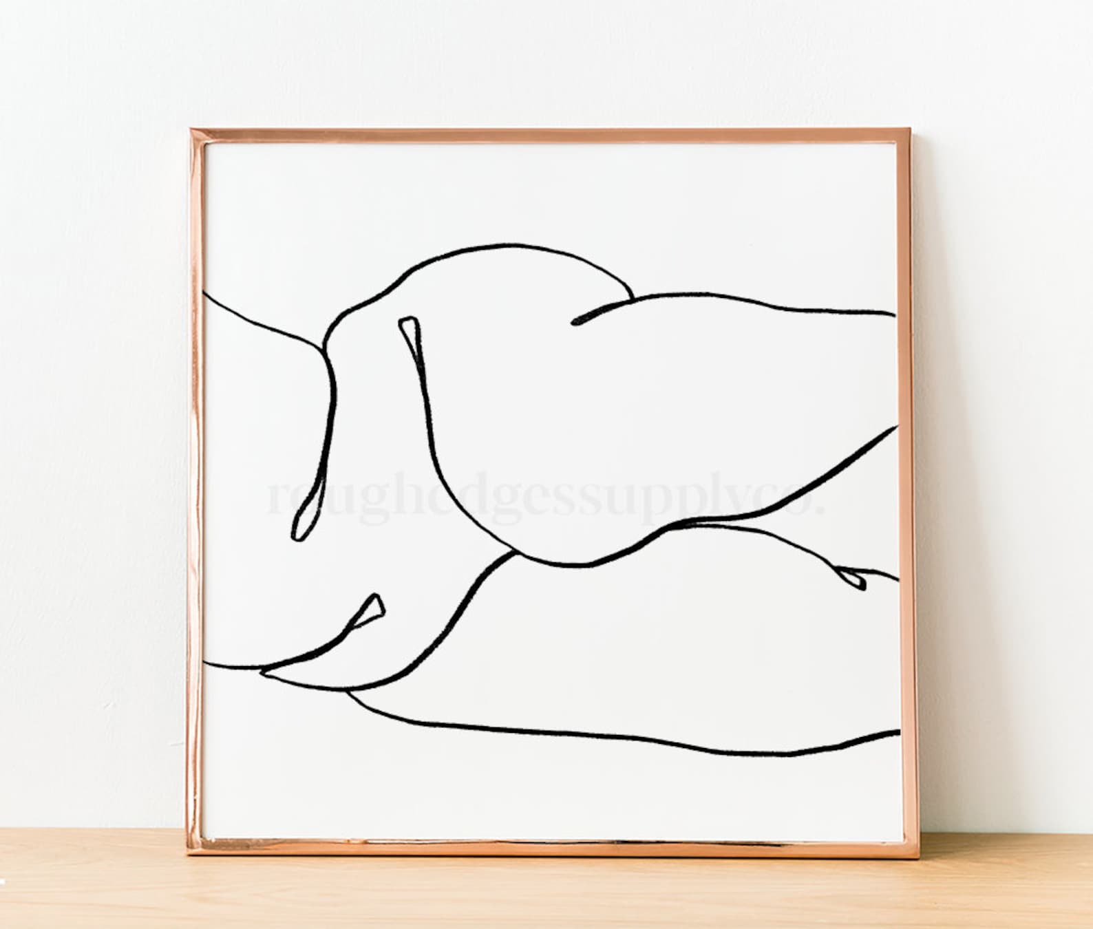 Body Positive Line Art Plus Size Female Art Print Minimalist - Etsy