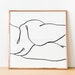 Body Positive Line Art, Plus Size Female Art Print, Minimalist Wall Art ...