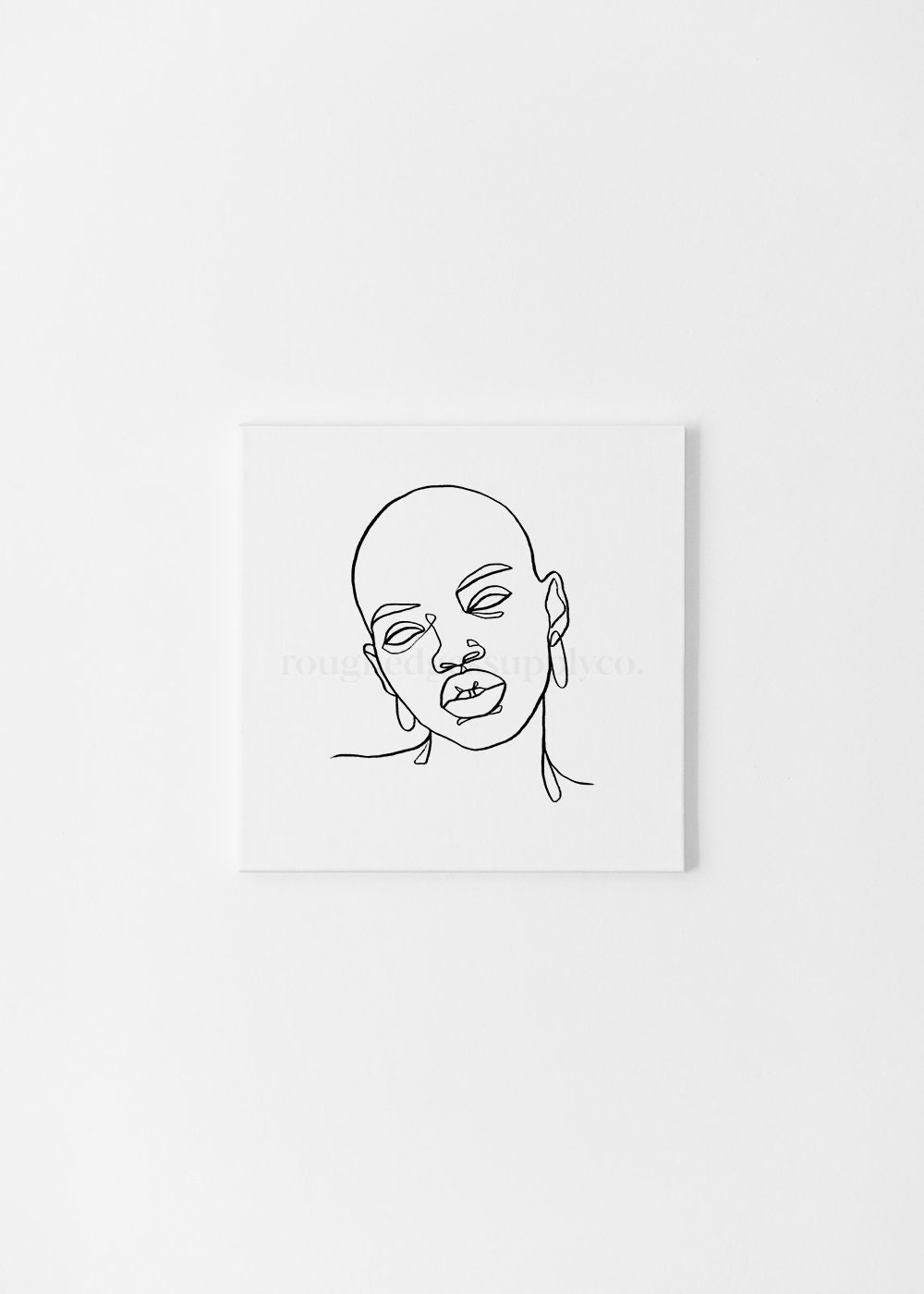 Black Woman Portrait Line Drawing African American Woman Line - Etsy