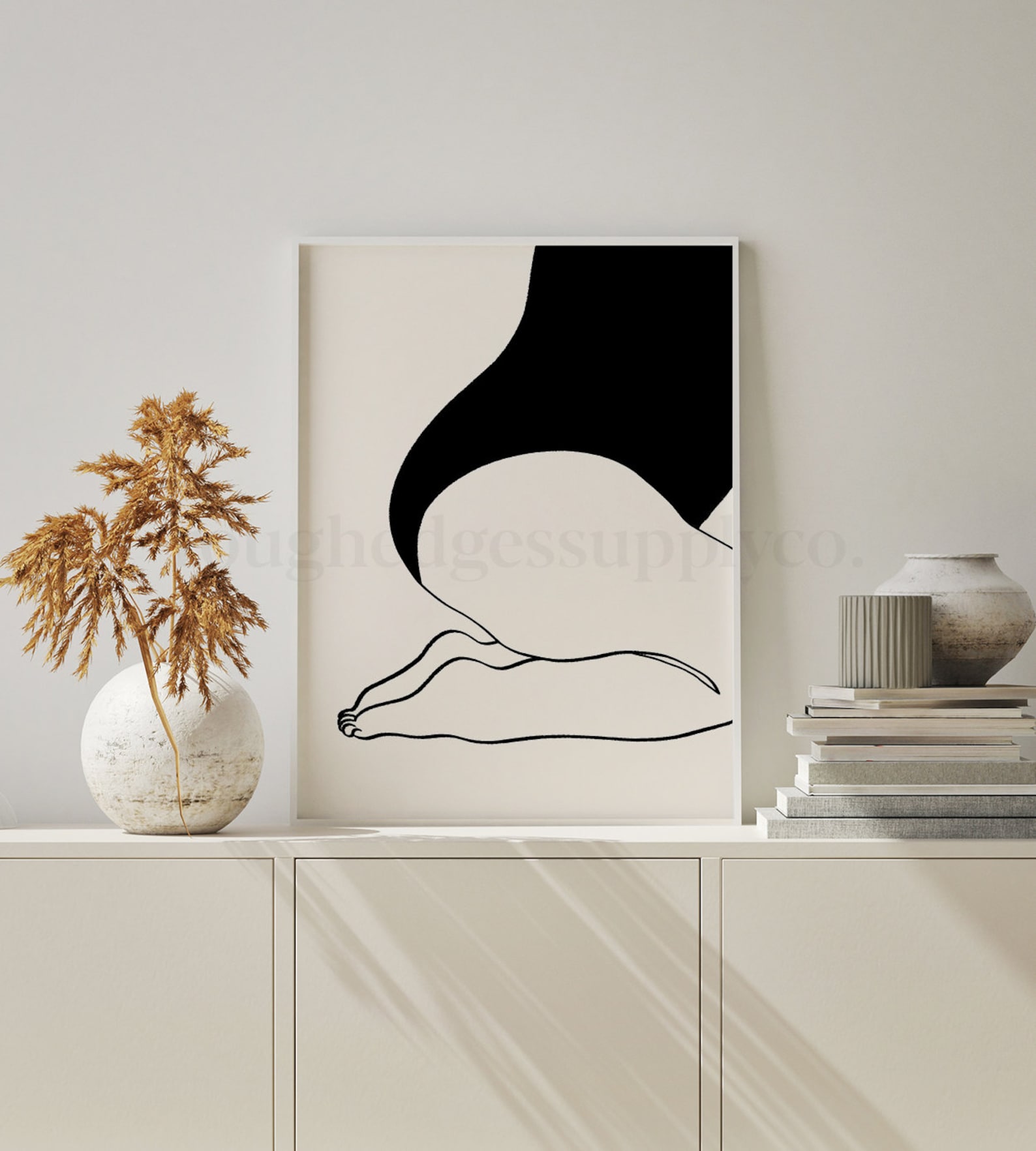 Body Positive Line Art Female Figure Art Print Minimalist - Etsy
