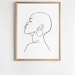 Black Woman Portrait Line Drawing African American Woman Line - Etsy