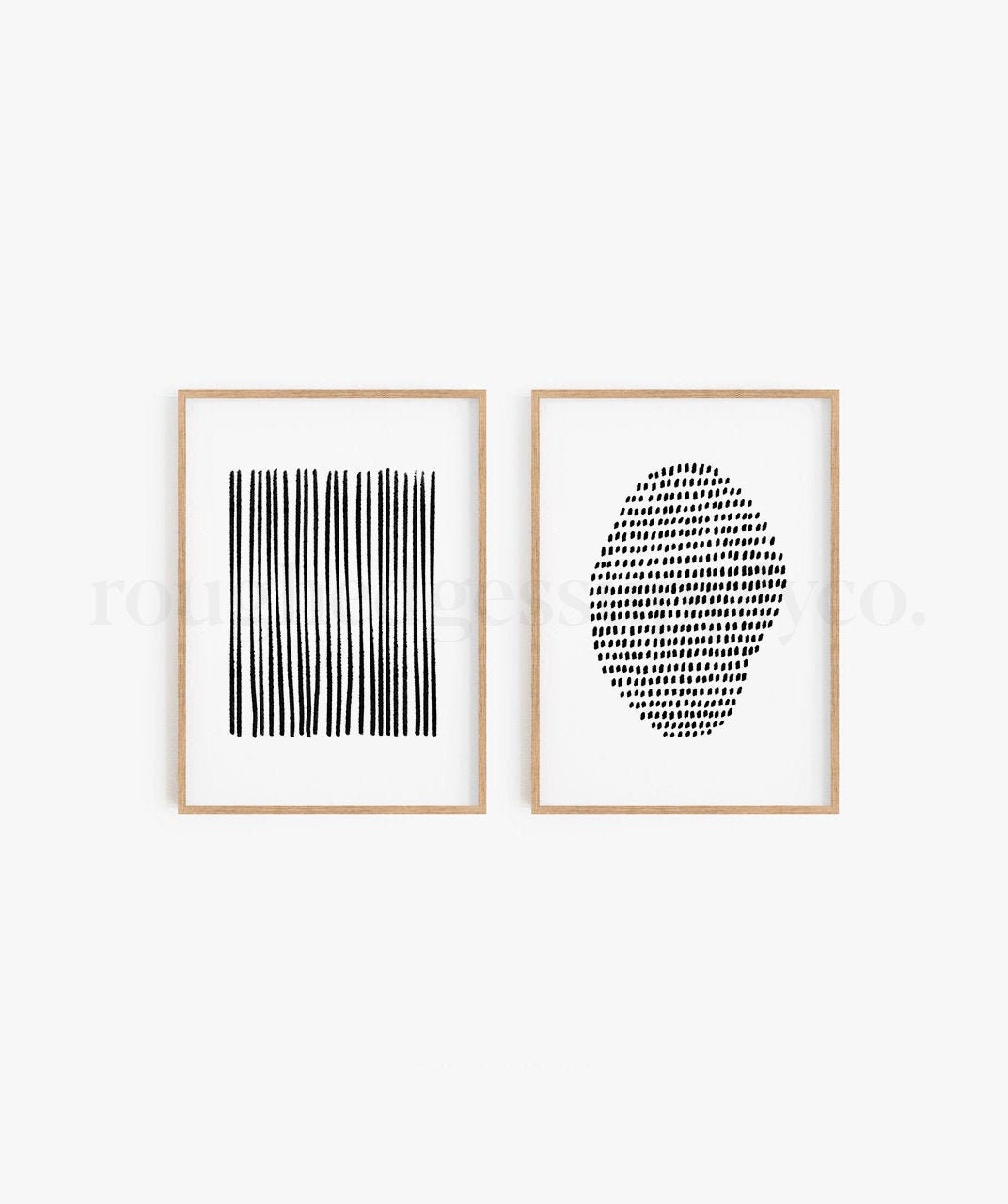 Set of 2 Digital Prints Abstract Art Prints Abstract Wall | Etsy