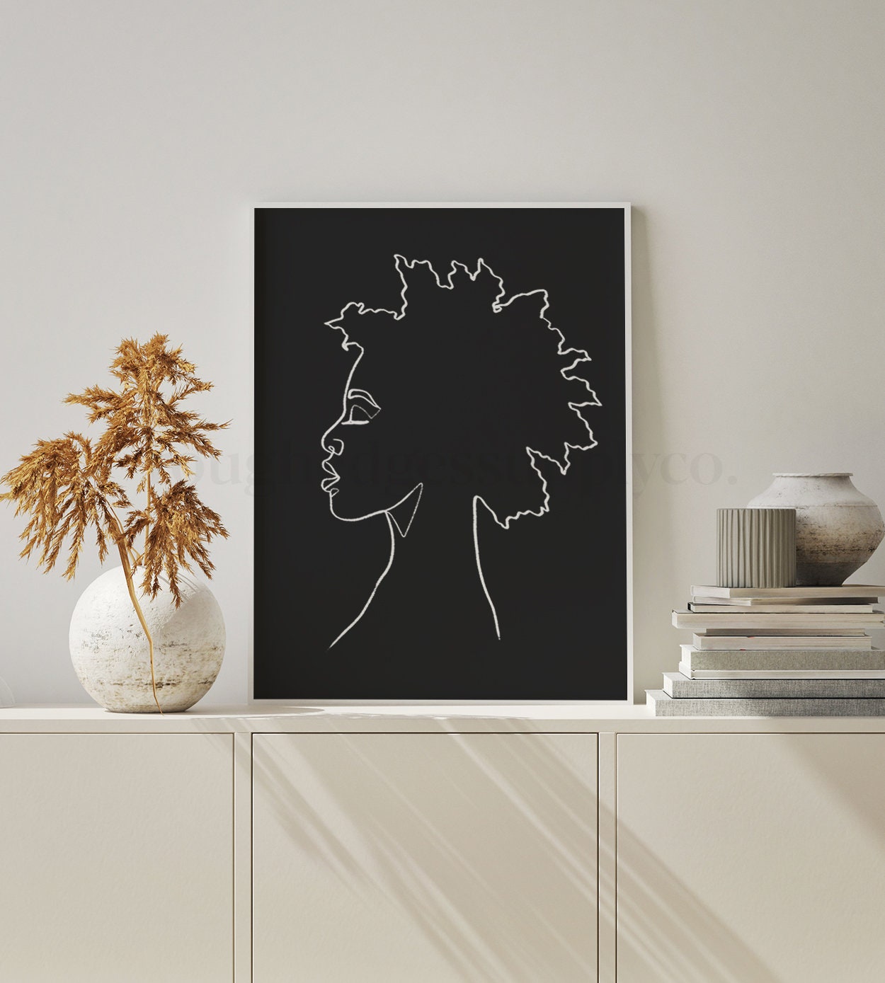 Black Woman Portrait Line Drawing African American Woman Line | Etsy