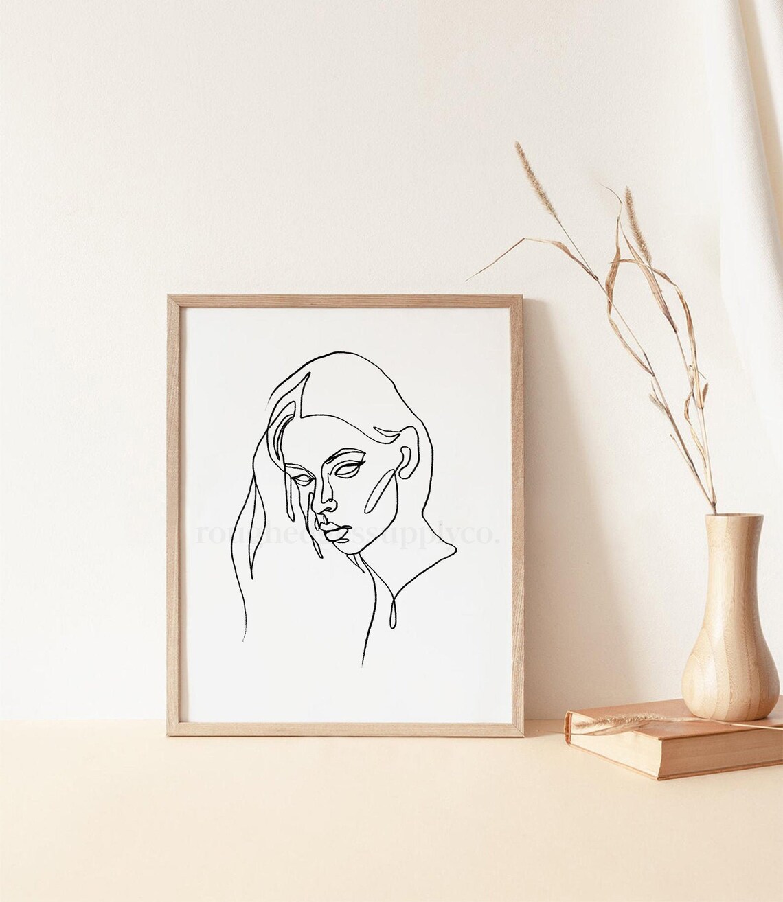 Woman Line Art Female Portrait Female Figure Abstract | Etsy