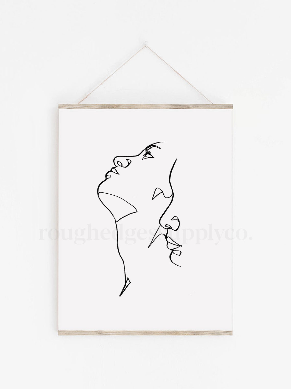 Couple Line Art Print Couple Line Drawing Minimal Line Art | Etsy