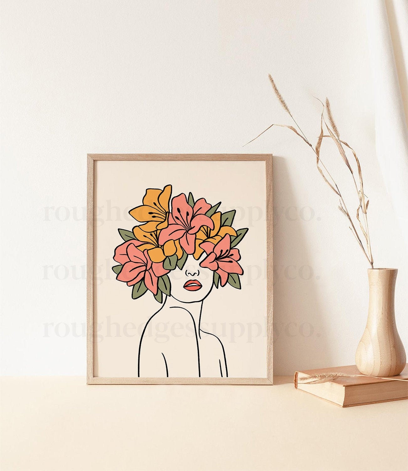 Bohemian Flower Drawing