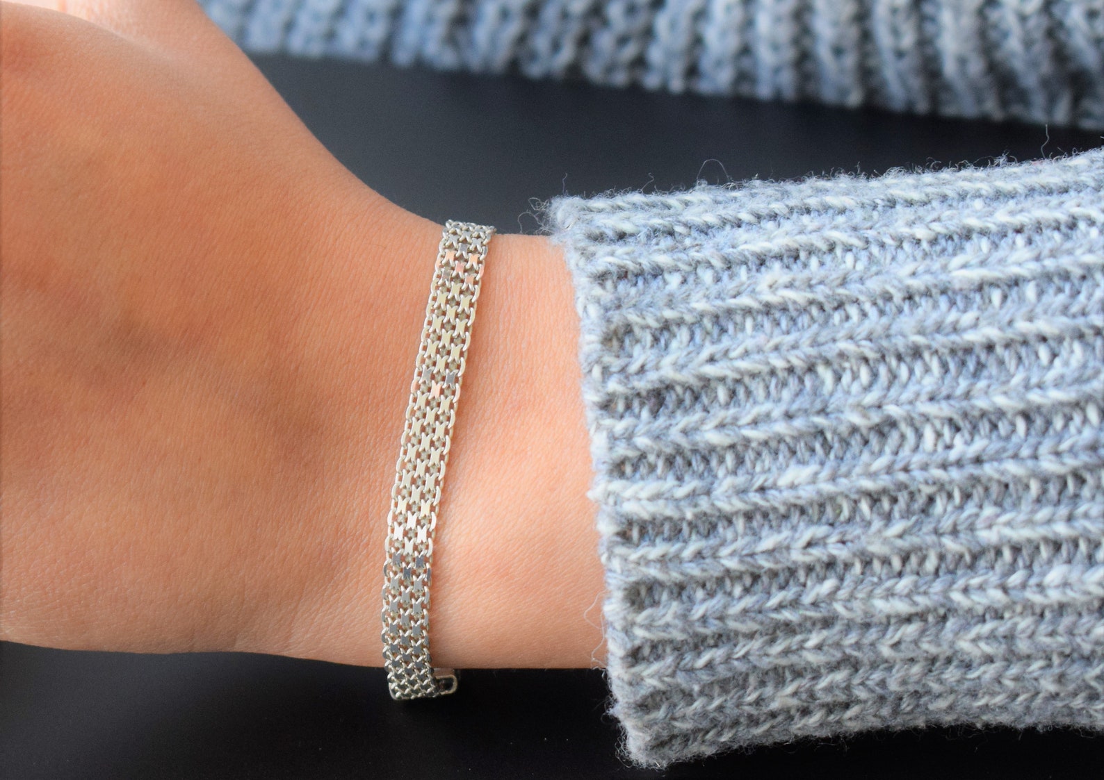 Sterling Silver Bracelet, Silver Bracelet, Delicate Bracelet Silver ...