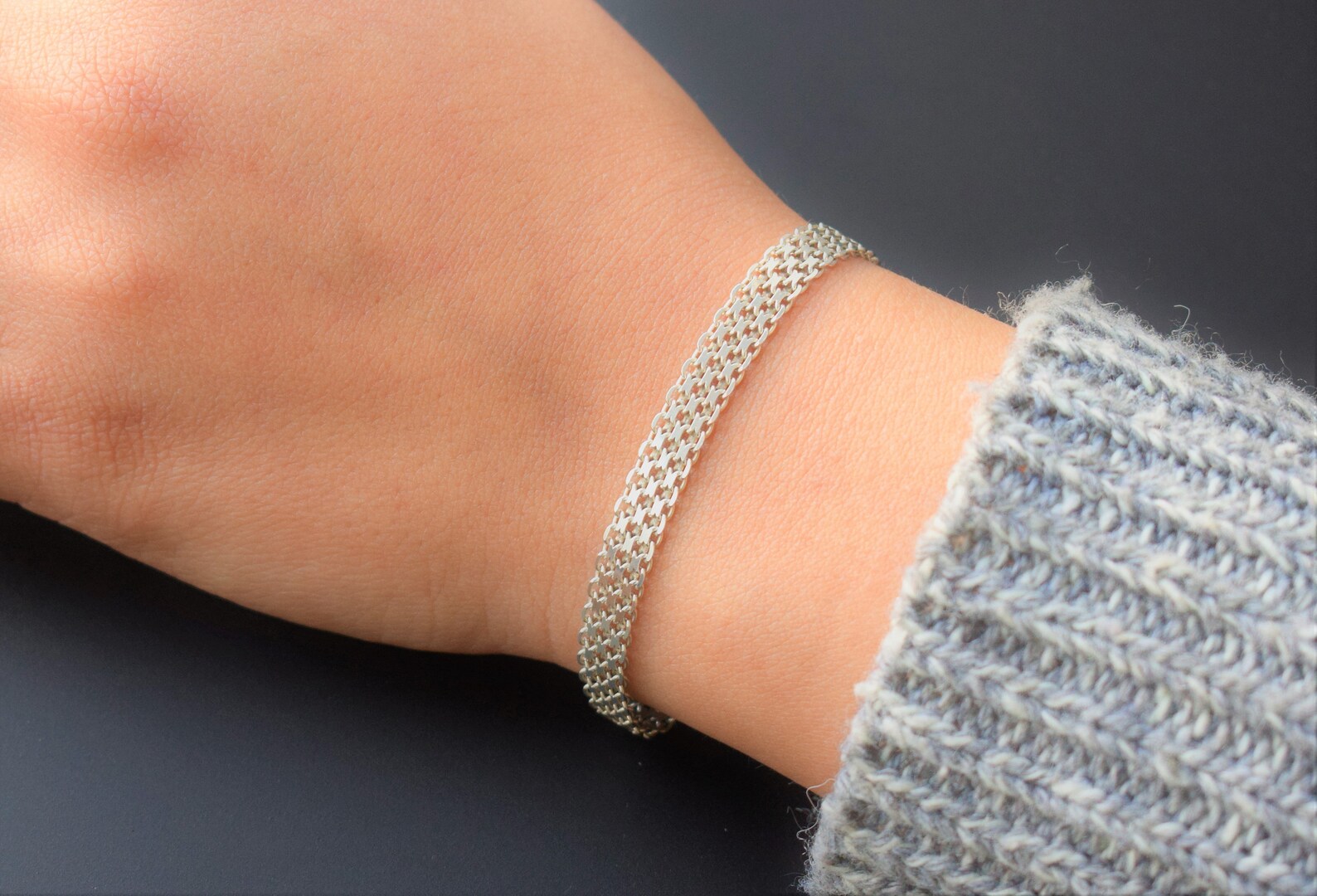Sterling Silver Bracelet, Silver Bracelet, Delicate Bracelet Silver ...