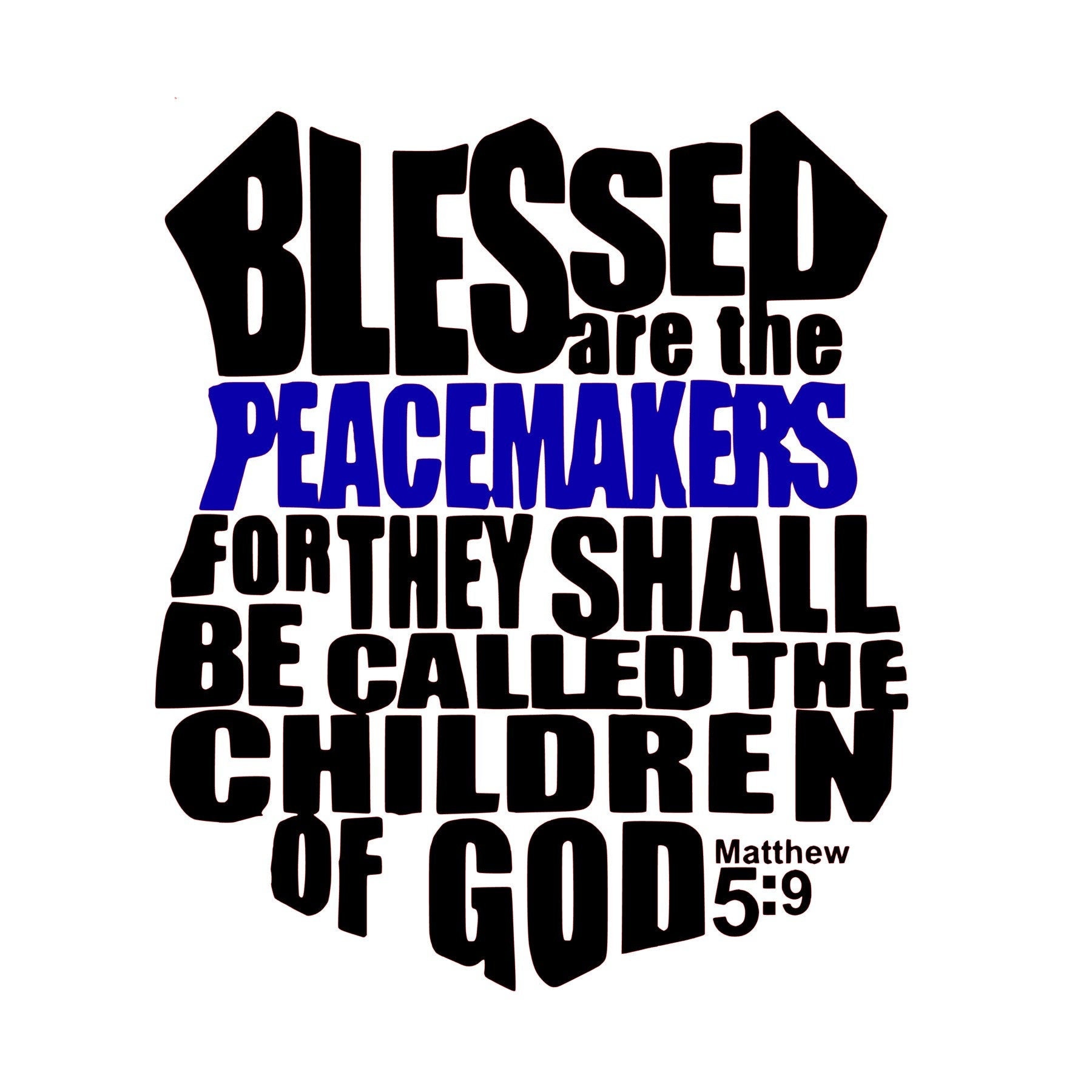 Blessed Are the Peacemakers SVG - Etsy