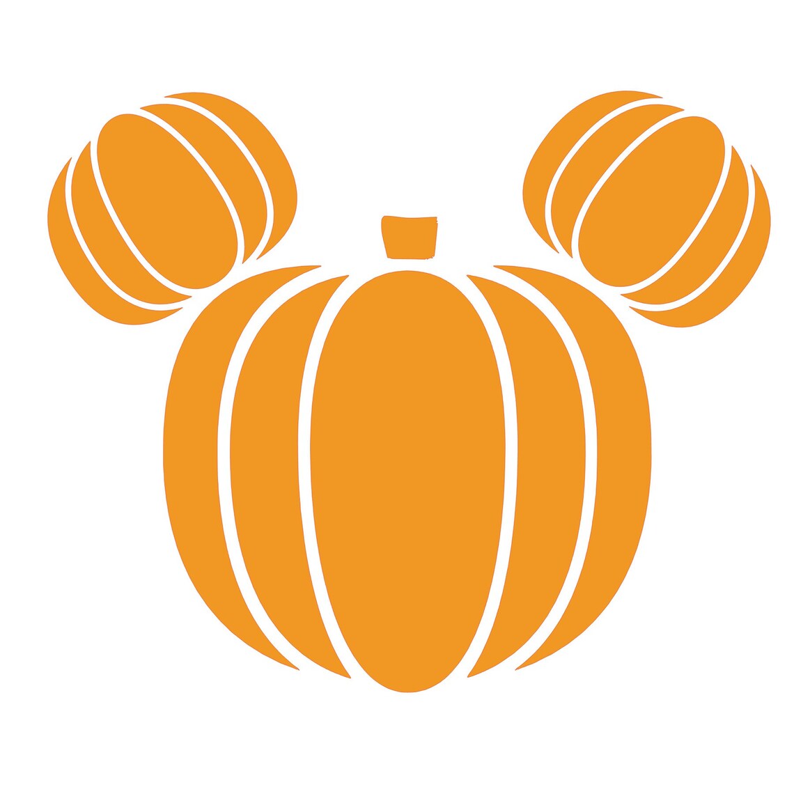 Mickey Pumpkin Head SVG - Etsy